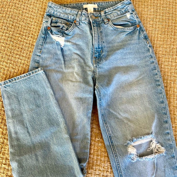 H&M | Jeans | Hm Ripped Style Jeans | Poshmark